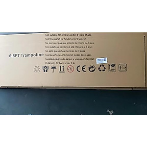 LANGXUN 6.5Ft 7-in-1 Rectangle Trampoline for Kids, with Climb, Slide, Swing, Basketball Hoop, Multi-Functional Indoor Outdoor Baby Toddler Mini Trampoline for Girls and Boys Birthday Gift, Age 1-10