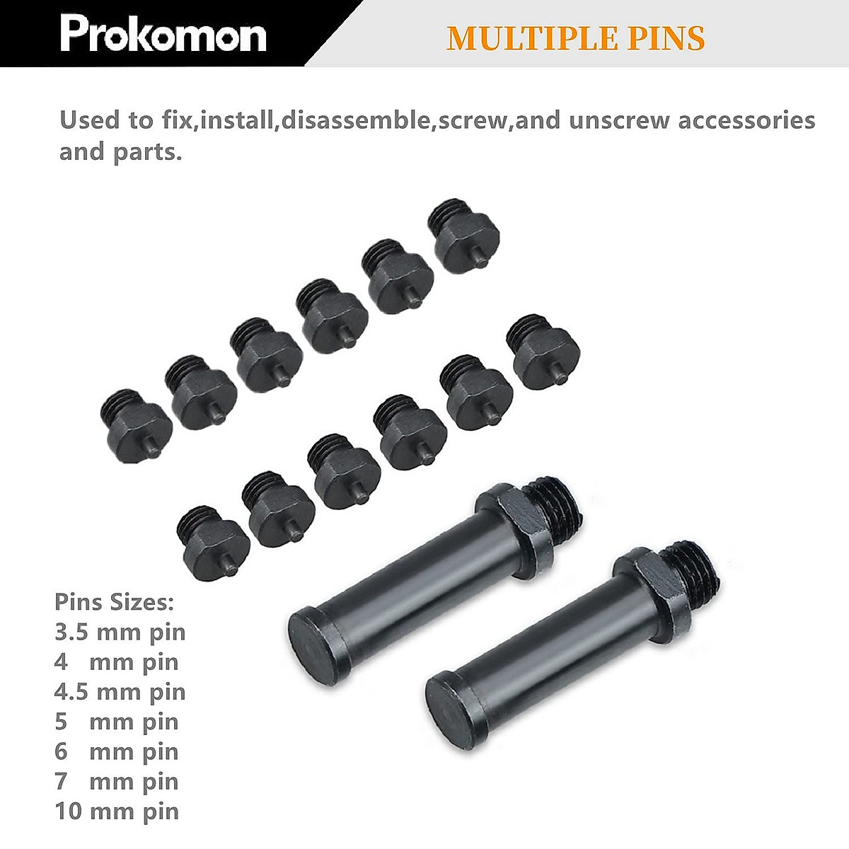 Prokomon Variable Cylinder Spanner Wrench Set | 15Pc |Adjustable with Variable Spanner Wrench Pins