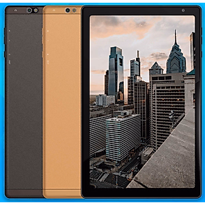 MOTILE 10.1” IPS Touch Screen HD Performance Big Android Tablet, 4G LTE/3G/2G, WiFi, Bluetooth, 32GB Storage, Black