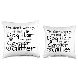 Funny Dog Owner Gifts & Dog Lover Gift Ideas King Charles Spaniel Mom Gift Cavalier Lover Throw Pillow, 16x16, Multicolor