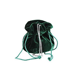 LONI British Hand Made Fantasy Suede Velvet Drawstring Clutch Shoulder Cross-body Bag