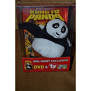EXCLUSIVE GIFT SET--KUNG FU PANDA DVD AND "PO" TY BEANIE BABY PANDA