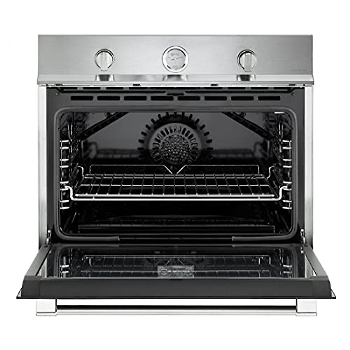 Verona Designer Series VEBIG30NSS 30 Inch Built-In Single Gas Wall Oven 3.5 cu ft Capacity Convection Infrared Broiler Electronic Ignition Stainless Steel