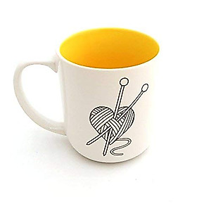 I Knit So I Don't Choke People Mug