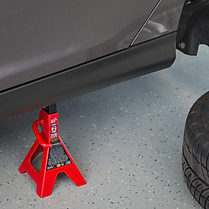 BIG RED T82040 Torin Hydraulic Trolley Floor Service/Floor Combo with 2 Jack Stands and Rolling Garage/Shop Creeper, 2 Ton (4,000 lb) Capacity, Red