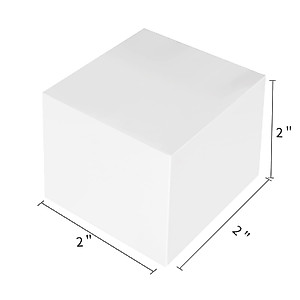 DOYIDE 100 Pack Small Gift Boxes, 2x2x2 Inches Favor Boxes White Paper Gift Boxes with Lids for Presents, Crafting, Cupcake Boxes, Gifts, Candy Boxes for Wedding Party Bridal Shower Baby Shower Favors