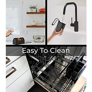 Rebraf Products Silicone Stroller Cup Holder- Stroller Organizer- Phone Holder- Portable Universal Attachment for Stroller, Walker, Bike, Wheelchair, Scooter, Lawn Chair, Beach Chair (Black)