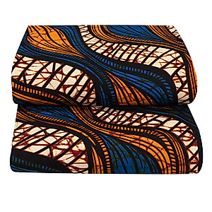 African Fabric 6 Yard Ankara Fabric Tribal Print Fabric for Party Dress A05