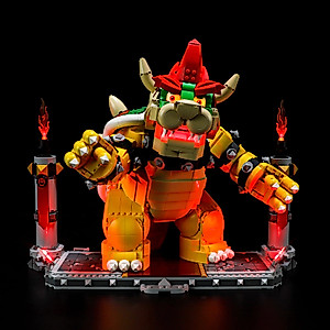 BRIKSMAX Led Lighting Kit for LEGO-71411 The Mighty Bowser - Compatible with Lego Super Mario Building Blocks Model- Not Include Lego Set