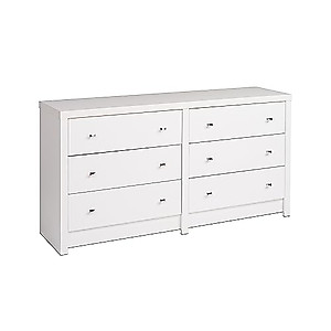 Prepac Calla 6-Drawer Dresser, White