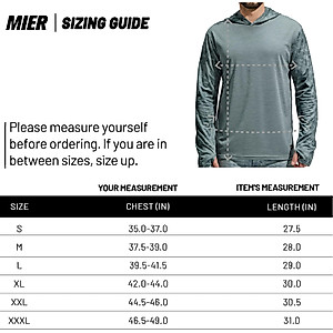 MIER Fishing Shirts for Men Running Hiking Sun Hooded Shirt Long Sleeve UV Resistant Surf Hoodie SPF Camo Shirts with Hood, Green, XL