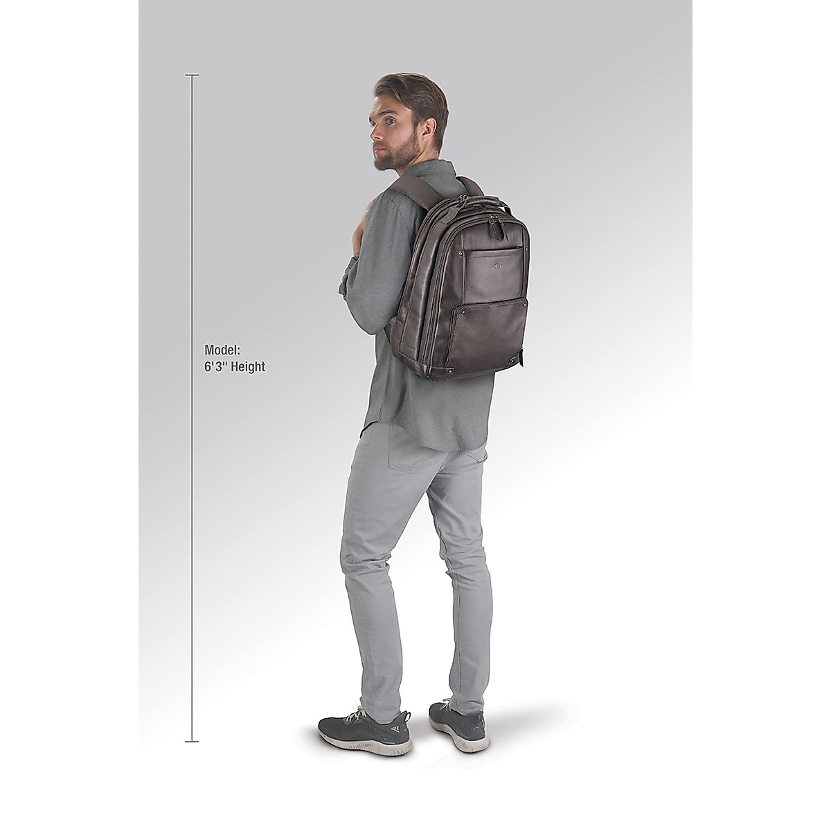 Solo New York Reade Vintage Leather Backpack, Espresso