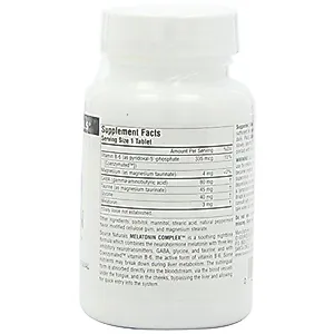 Source Naturals Sleep Science Melatonin Complex with GABA 3 mg Peppermint Flavored - 100 Lozenges