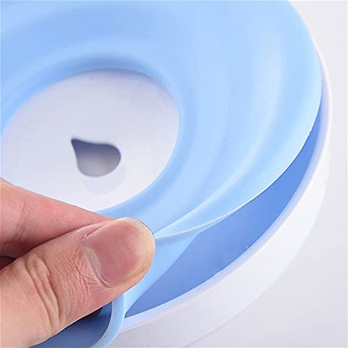 FUUIE Bowls for Food and Water Pet Buoyancy Drinking Bowl Anti-Spill Water Anti-Choke Dog Cat Floating Plate Drink Bowl Keep Dry Portable Detachable Pet Bowls (Color : Blue)