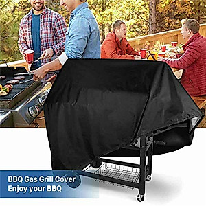 Mini Charcoal Grill Tabletop Barbecue Outdoor Garden Dust-Proof Cover Protective and with Waterproof Grill Kitchen，Dining & Bar Indoor Barbecue Grill (Black, One Size)
