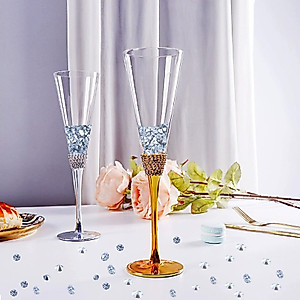 Zhbrchz 12000pcs 3mm Tiny Silver Tone Table Scatter Confetti Crystals Acrylic Diamonds Rhinestones for Table Decorations Party Wedding Decorations Bridal Shower Decorations Vase Beads