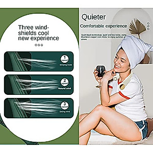 KDO Upgraded Portable 350°Rotation Bladeless Personal Neck Fan ,Rechargeable 2400 mAh battery, Leafless &Foldable Hand Free Neck Hanging USB Whisper Quiet Headphone Design for home, Outdoor, Sports, Travel, office Fan