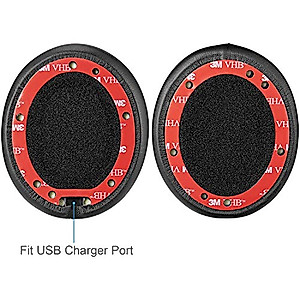 Muigiwi Replacement Studio 2 Ear Pads Memory Foam Ear Cushions Compatible with Studio2.0 / Studio3.0 Wireless/Wired Over Ear Headphones Earpads (Black)