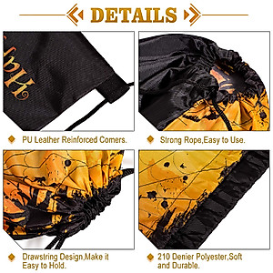 Whaline Large Halloween Drawstring Backpack Bag 16.3 x 13.2Inch Huge Trick or Treat Sack Gift Backpack Candy Goodie Bags for Halloween Party Favors, 10Pcs