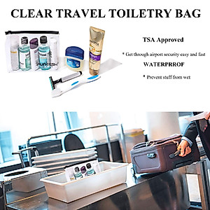 FUNKESH Mens Toiletry Bag Waterproof Organizer Bag Travel Shaving Dopp Kit Perfect Travel Accessory Gift (Black)