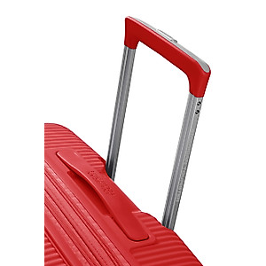 American Tourister Soundbox - Spinner Small Expandable Hand Luggage, 55 cm, 41 liters, Red (Coral Red)