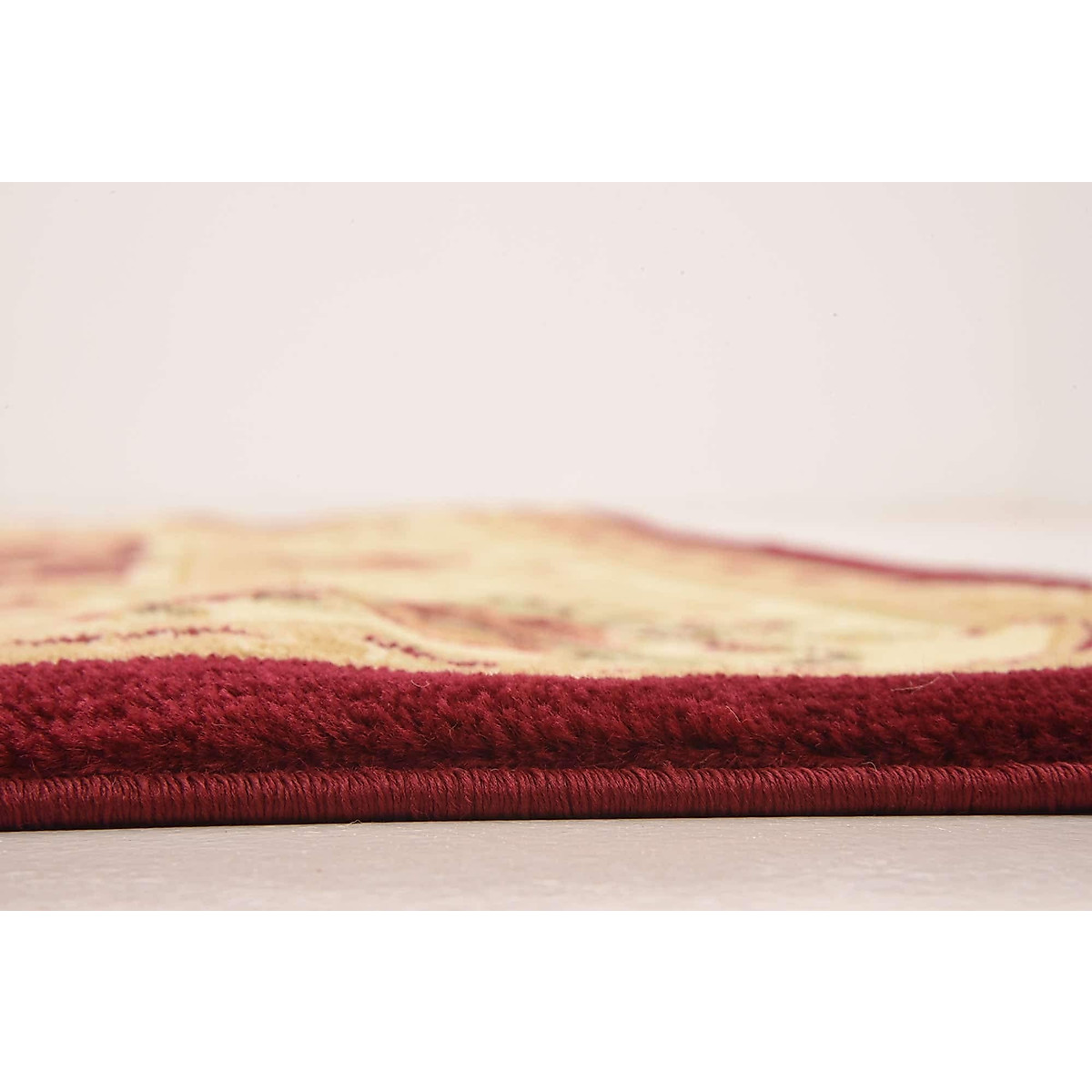 Unique Loom Versailles Collection Traditional Classic Floral Motif Area Rug (6' 0 x 9' 0 Rectangular, Burgundy/ Ivory)