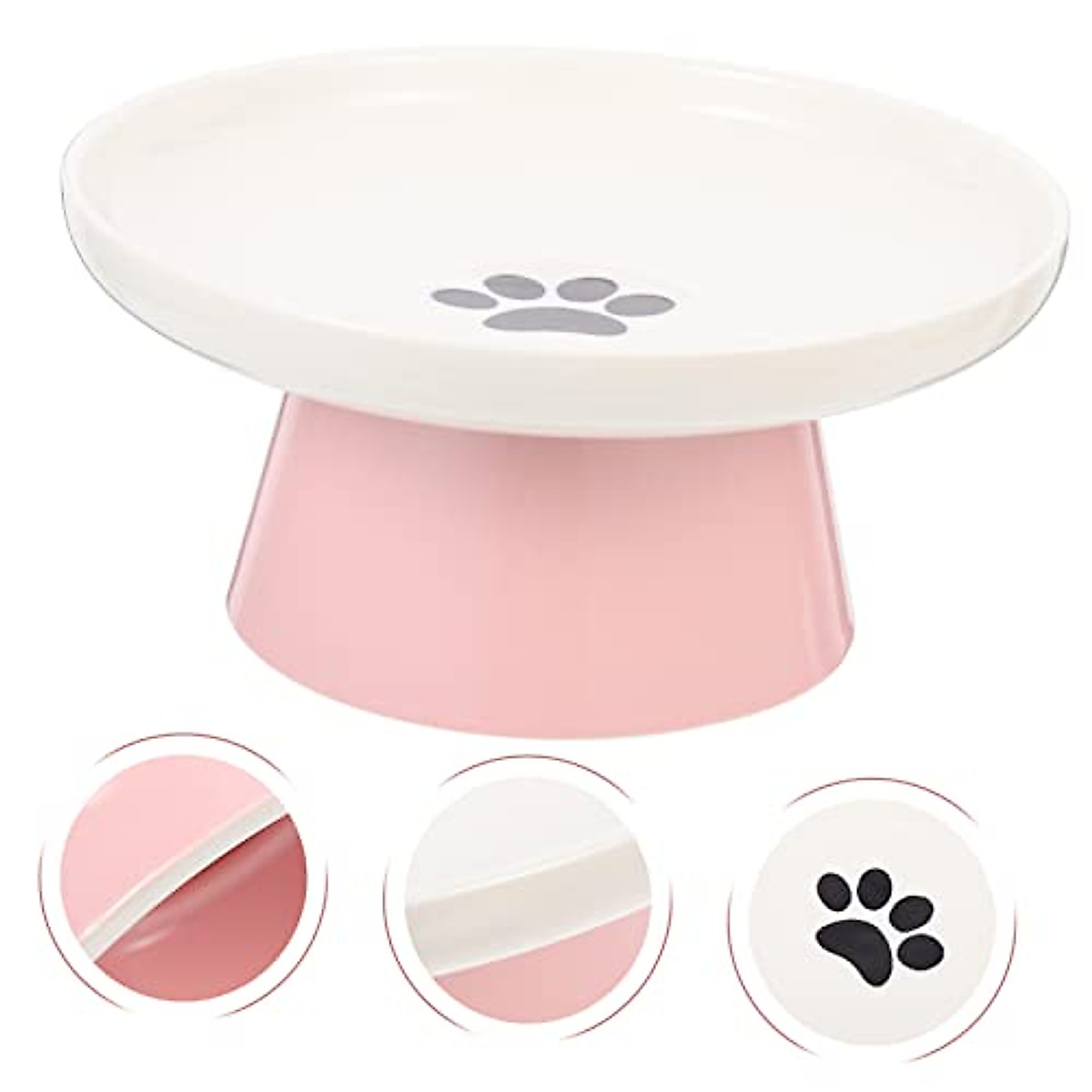 Dishes Feeding Dogs Protection Food Raised Washable Dishwasher Prevention Stand Eating House Backflow Pet Water Neck Puppy Kitten Stable Safe Supply Base Tray Easy Holder Feeder