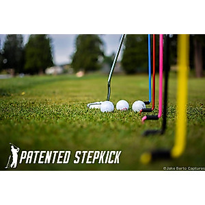 Stepkick Caddy by Bronwcyk - The World's Premier Golf Club Stand. Watch Video. (Black)
