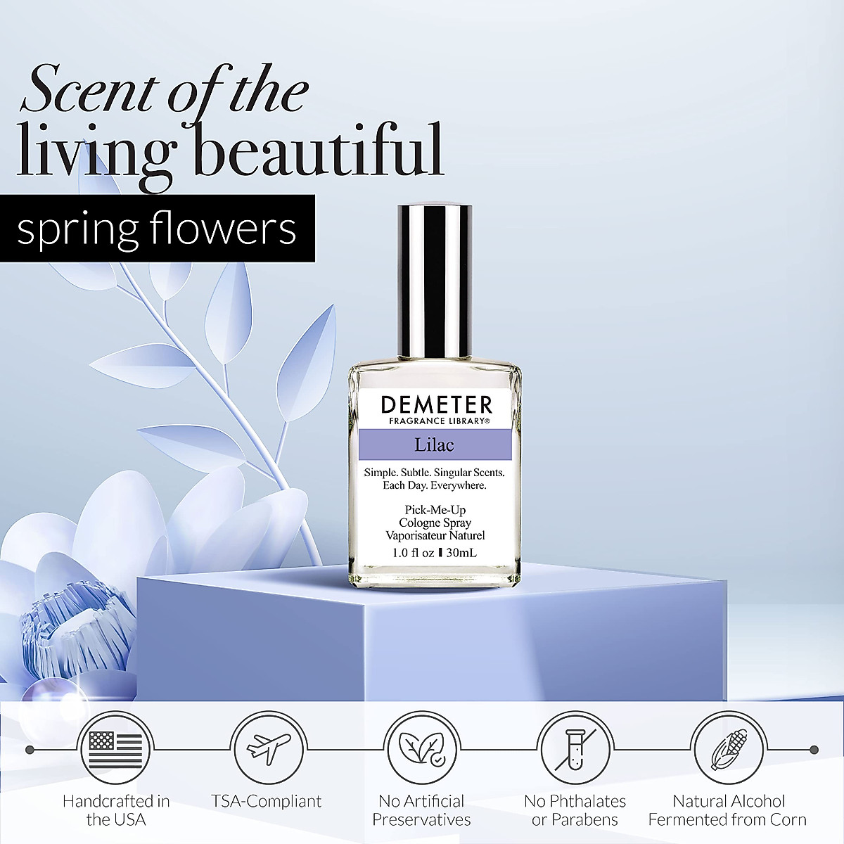 DEMETER Lilac, 1 oz Cologne Spray, Perfume for Women