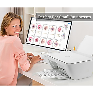 Premium Printable Vinyl Sticker Paper for Your Inkjet Or Laser Printer - 15 Glossy White Waterproof Decal Paper Sheets - Dries Quickly and Holds Ink Beautifully