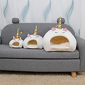 POPETPOP Warm Guinea Pigs Bed Unicorn Small Animal nest Guinea Pig Bed Accessories Cage Toys House Hamster Supplies Habitat Rat