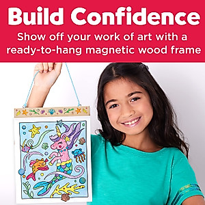 Faber-Castell Paint by Number Mermaid Pets - Kids Watercolor Mermaid Craft for Ages 6-8+