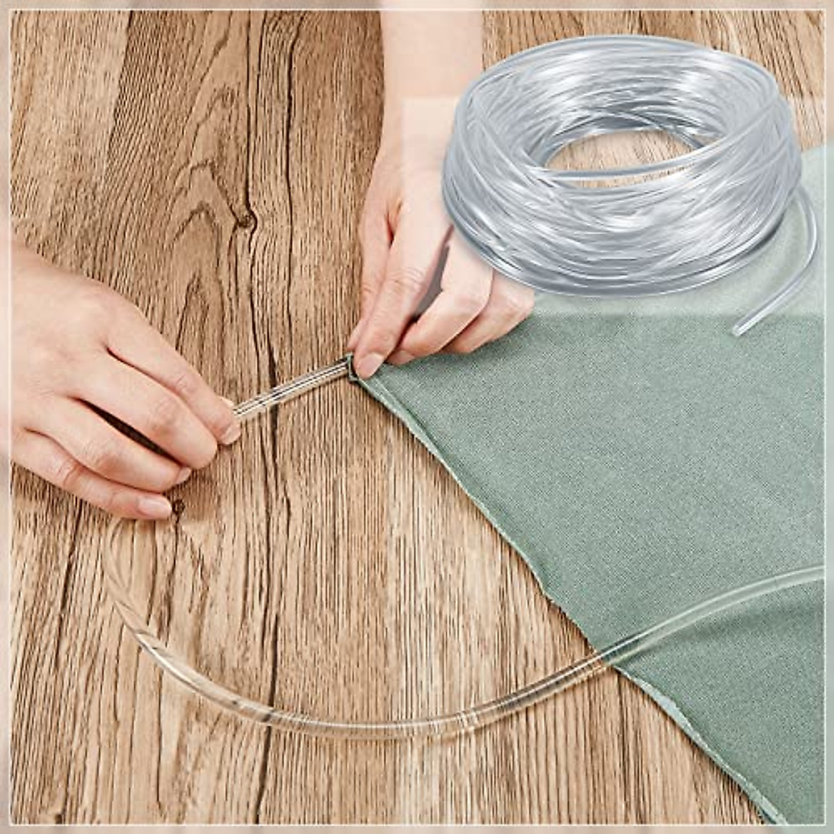 Vinyl Sling Chair Spline 1/4" Outdoor Patio Chair Spline Long Solid Replacement Awning Cord Replacement Fabric Sling Chair Spline Replacement for Outdoor Patio Lawn Garden Pool Furniture(25 ft)