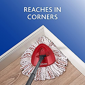 O-Cedar EasyWring Deep Clean Refill (1-Pack) | 40% More Cleaning Power | Microfiber Mop Refill Compatible with O-Cedar EasyWring Spin Mop & Bucket System