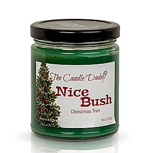 Nice Bush Holiday Candle - Funny Blue Spruce Scented Candle - Funny Holiday Candle for Christmas, New Years - Long Burn Time, Holiday Fragrance, Hand Poured in USA - 6oz