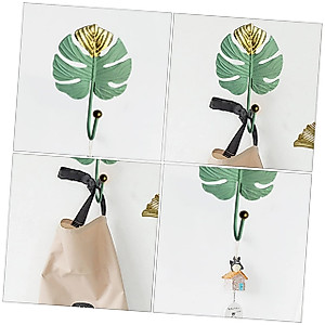 Didiseaon 1pc Clothes hook greenery decor plant keychain metal clothes hanger bathroom hooks for towels adhesive hooks for hanging metal clothes rack heavy duty Home Decorative Hooks scarf