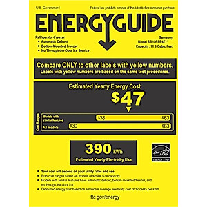 SAMSUNG 11.3 Cu Ft 24" Bottom Freezer Refrigerator, Slim Width for Small Spaces, Even Cooling, LED Lighting, Slide Shelf, RB10FSR4ESR/AA, Fingerprint Resistant Stainless Steel