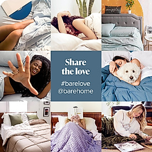 Bare Home Microfiber Pillow Cases - Standard/Queen Size Set of 2 - Cooling Pillowcases - Double Brushed - Dark Blue Pillowcases 2 Pack - Easy Care (Standard Pillowcase Set of 2, Dark Blue)