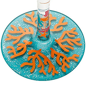 Enesco Designs by Lolita Coastal Artisan Wine Glass, 1 Count (Pack of 1), Multicolor