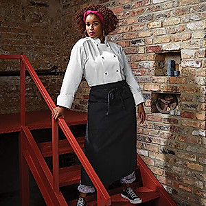 Uncommon Threads unisex adult Two-pocket Apron, White, One Size US