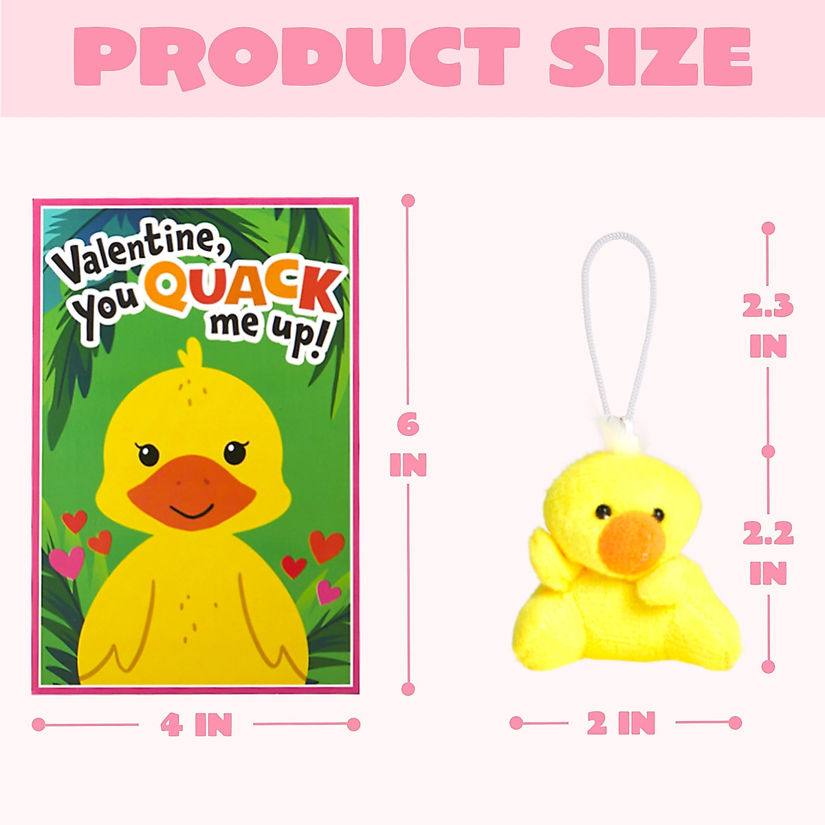 JOYIN 28 Pack Valentines Day Gifts Cards for Kids with Animal Plush Toy Key Chain Stress Relief Fidget Toy for Valentine's Classroom Exchange Cards and Valentines Party Favor