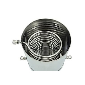 Stainless Steel 10" Condensing Coil Bucket- SS304- Various sizes- 1/2", 1/4" - USAlab