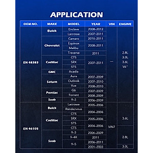 Orion Motor Tech EN 48383 Camshaft Retaining Tool EN 46105 Compatible with Cadillac Buick Chevrolet Vauxhall Saab Pontiac Equinox Holden Saturn Cam Alignment Holding Kit for V6 2.8L 3.0L 3.6L Engines
