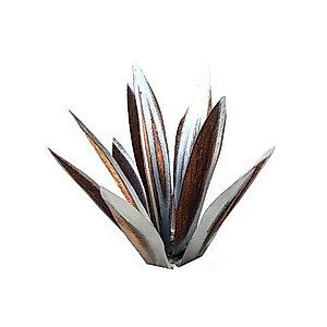 CUCUDAI Simulation Art Agave Plant Ornaments DIY Rustic Metal Sculpture for Outdoor Patio Yard Garden Decoration Stakes Lawn Statue Home Decor