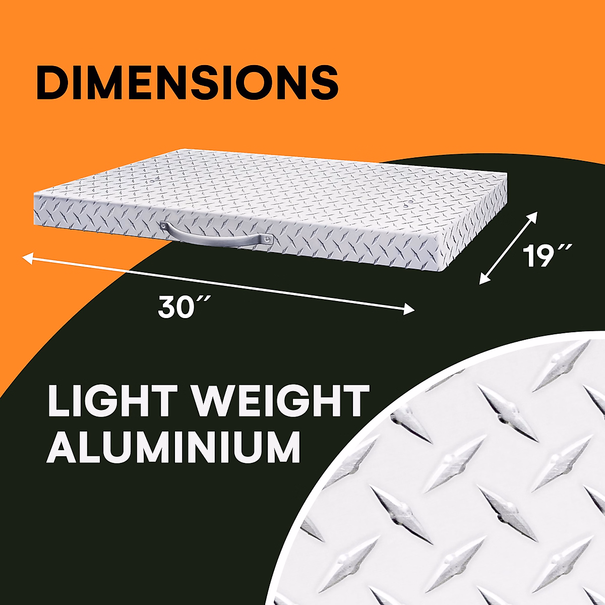 flybold Griddle Cover Works for Blackstone Flat Top Hard Lid with Waterproof Aluminum Diamond Plate Stainless Steel Handle for Outdoor 28 inch BBQ Hood Accessories