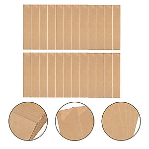 Luxshiny 600pcs Time for Pouches Portable Bag, Bags, Sleeve Disposable Sleeve, Holder Kraft Chopsticks Spoon Pocket Tableware and Restaurant Flatware Pockets Wrapping Wrapped Sleeves Paper