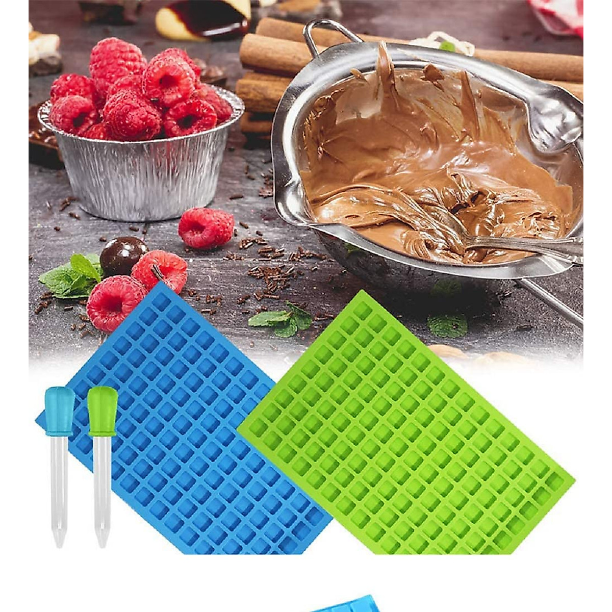 Yiasangly 5ml Liquid Droppers Clear Medicine Silicone and Plastic Pipettes Eye Dropper with Bulb Tip for Kids Candy Molds (8 Pack)