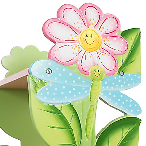 Fantasy Fields Magic Garden Multi-Tiered Wooden Children's Bookshelf and Storage Drawers, Multicolor