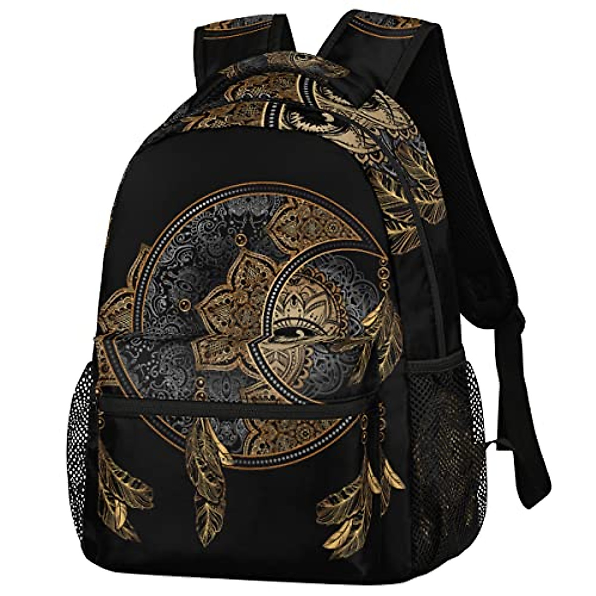 Backpack Boho Moon Sun Witchy Dream Catcher Laptop Computer Backpacks Waterproof College School Bookbag Casual Travel Hiking Camping Daypack for Women Men