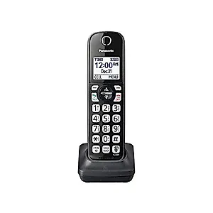 Panasonic Cordless Phone Handset Accessory Compatible with KX-TGD562 / KX-TGD563 / KX-TGD564 Series Cordless Phone Systems - KX-TGDA51M (Metallic Black)